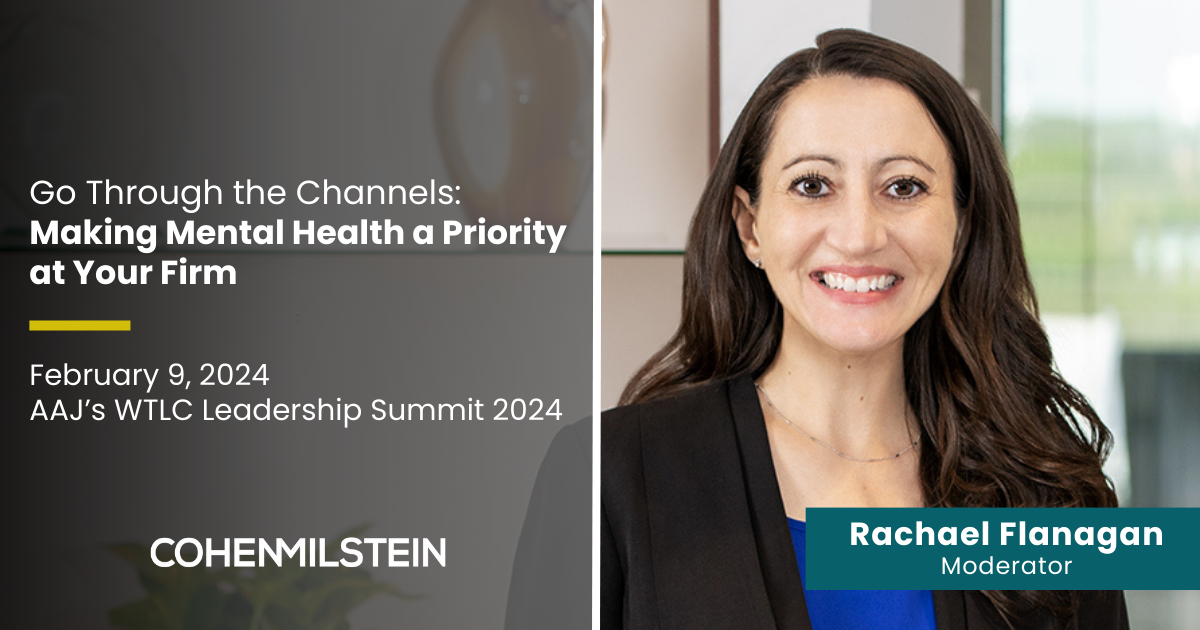 Rachael Flanagan on Making Mental Health a Priority - Cohen Milstein